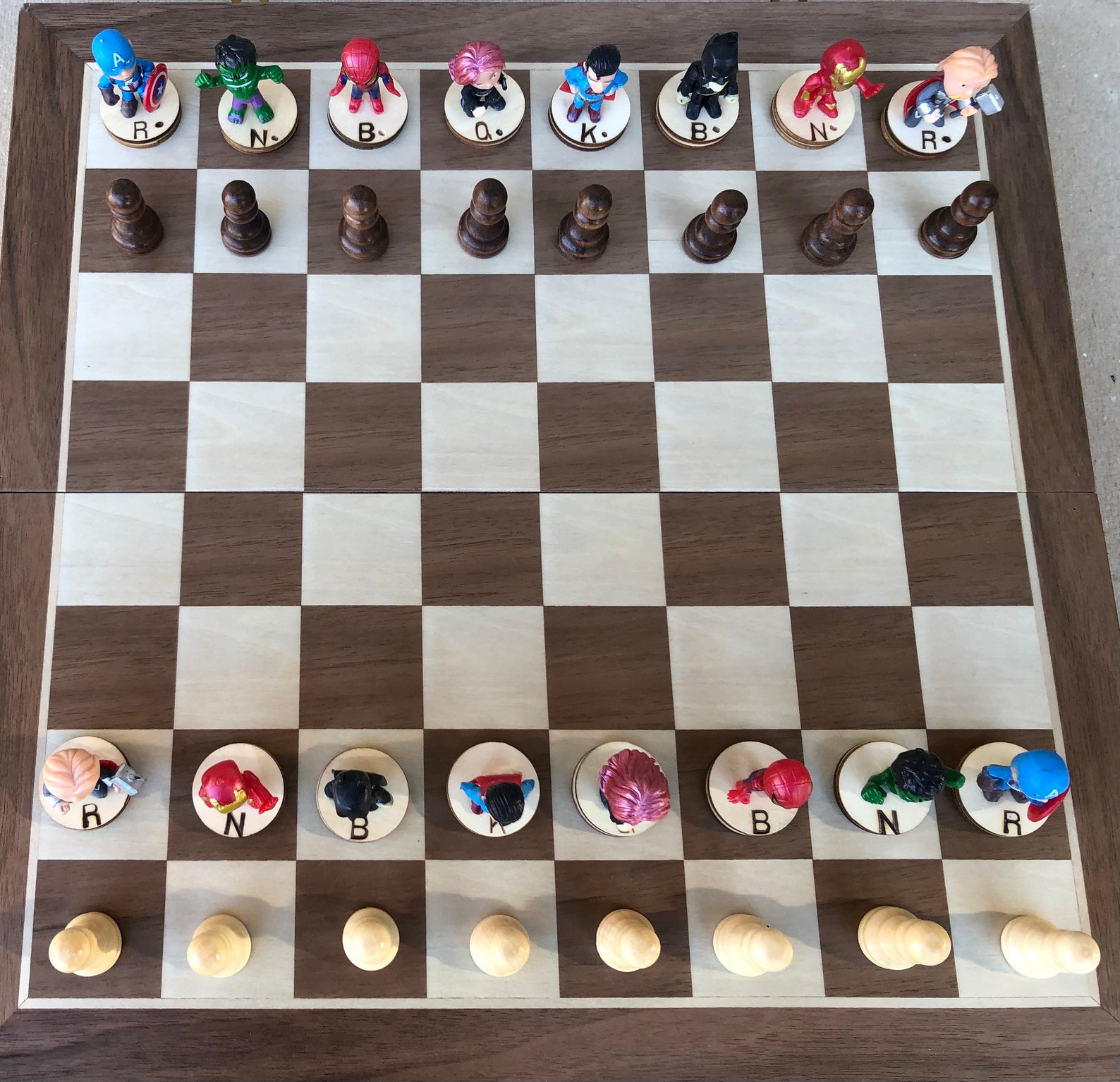 Super Hero Chess Set - Etsy