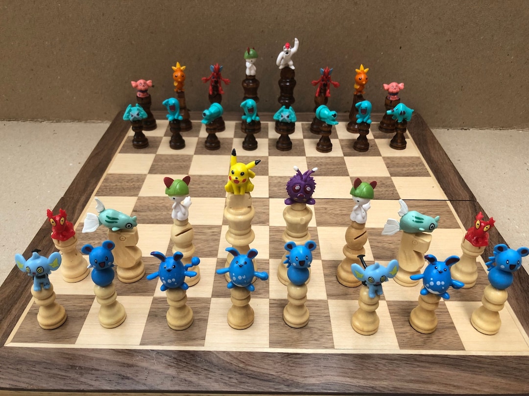 Pokemon Chess Set - Blue Aqua Single - Etsy