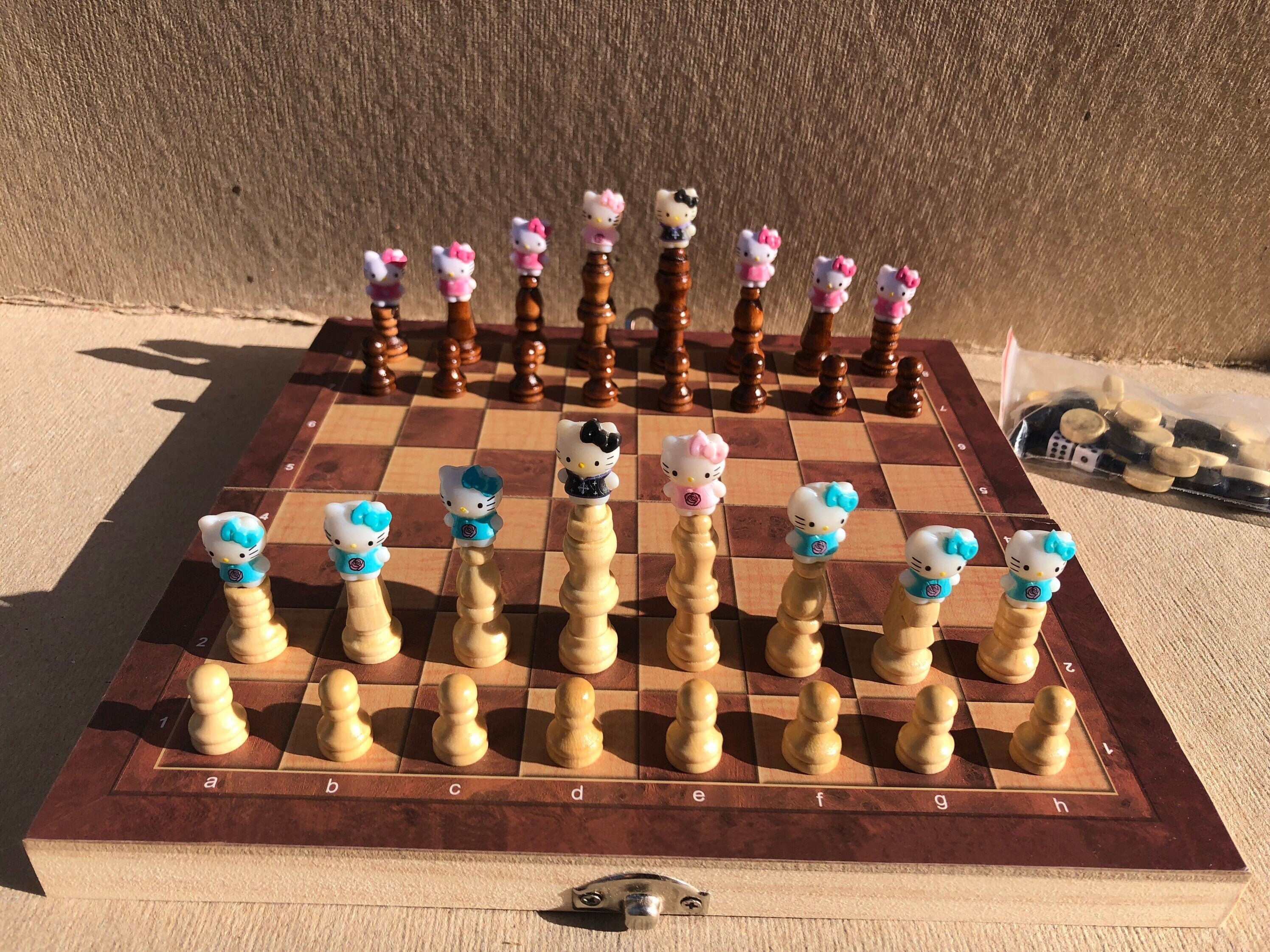 Cats Hello Kitty Chess Set - Etsy Australia