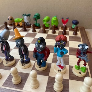 Plants Vs Zombies B Chess Set - Etsy