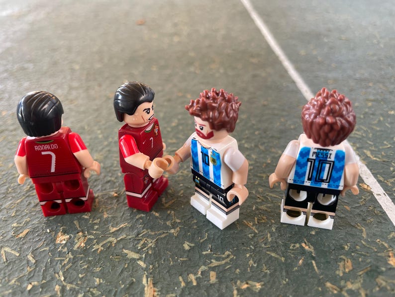 Soccer Messi or Ronaldo Football Chess Set - Etsy
