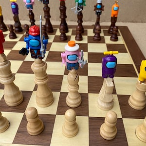 Among Us 3 Chess Set - Etsy