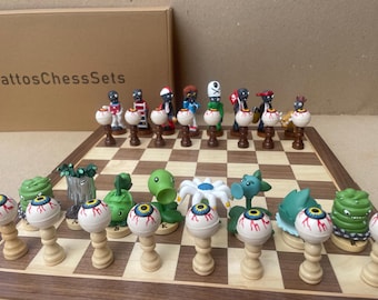 6 Plants Vs Zombies Small Chess Set - Etsy UK