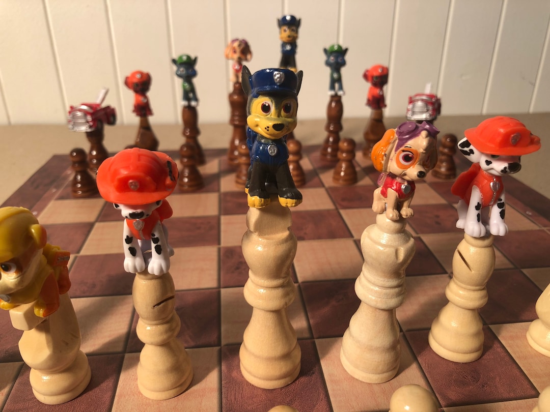 Paw Patrol Chess Set - Etsy