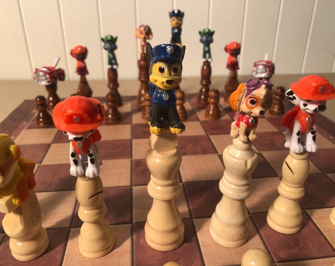 Paw Patrol Chess Set Etsy