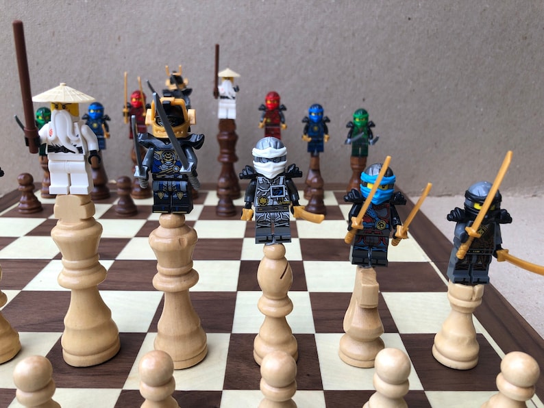 Ninja 4 Block Chess Set - Etsy
