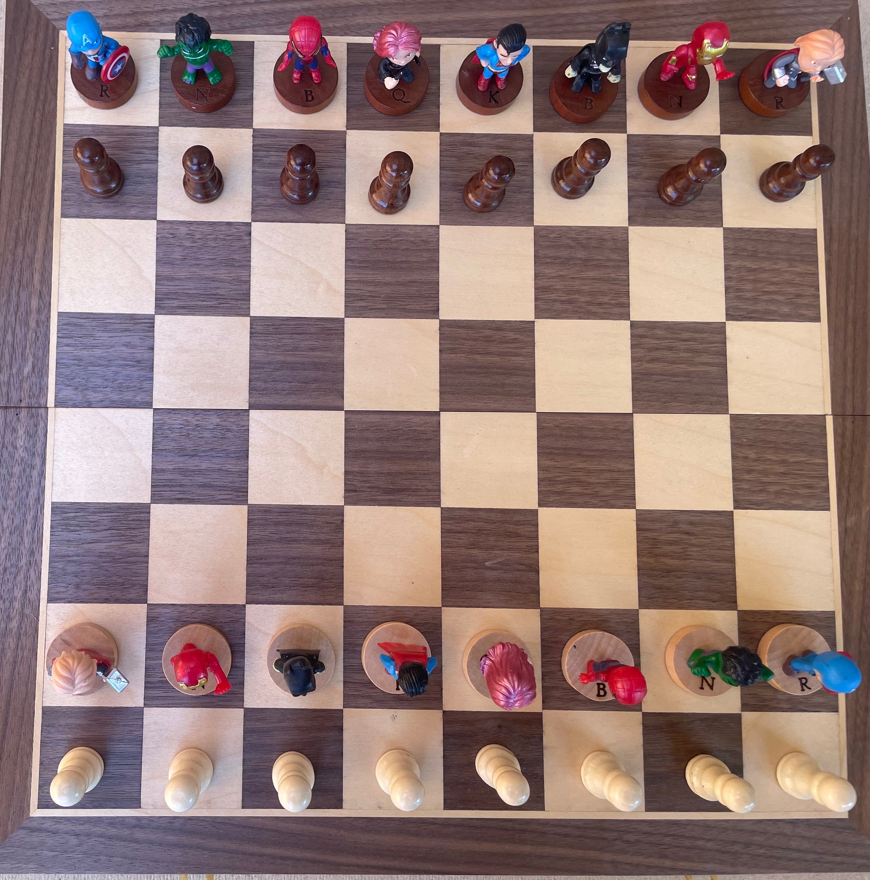 Super Hero Chess Set - Etsy