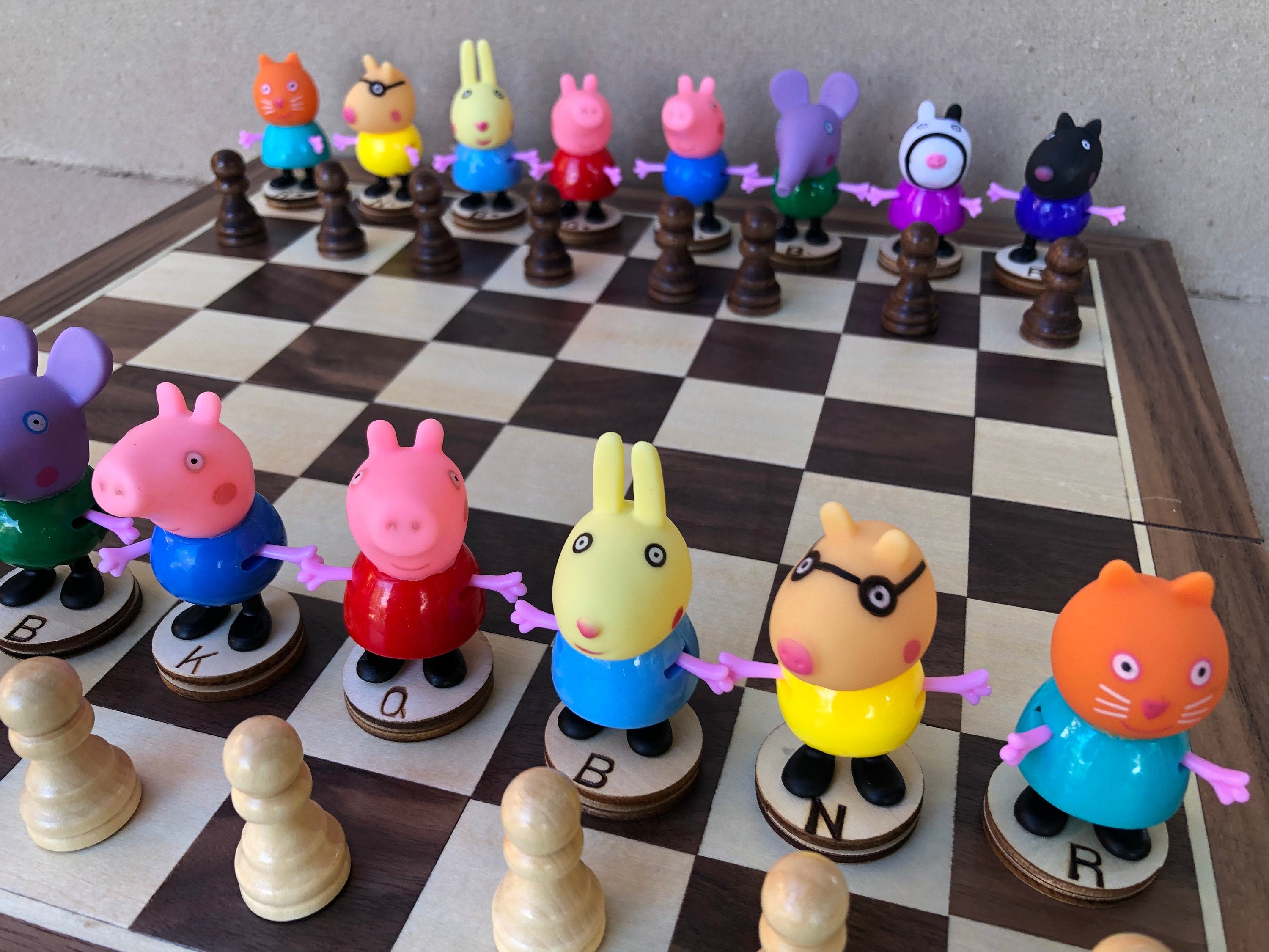 Pepper Pig Chess Set - Etsy