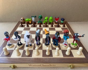 6 Plants Vs Zombies Small Chess Set - Etsy UK