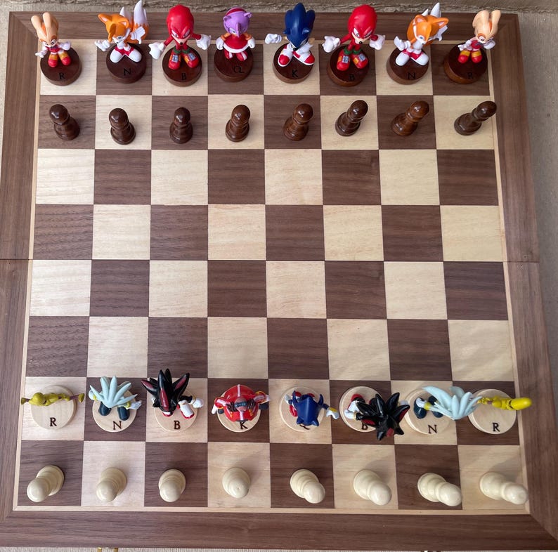 Sonic the Hedgehog Chess Set A - Etsy