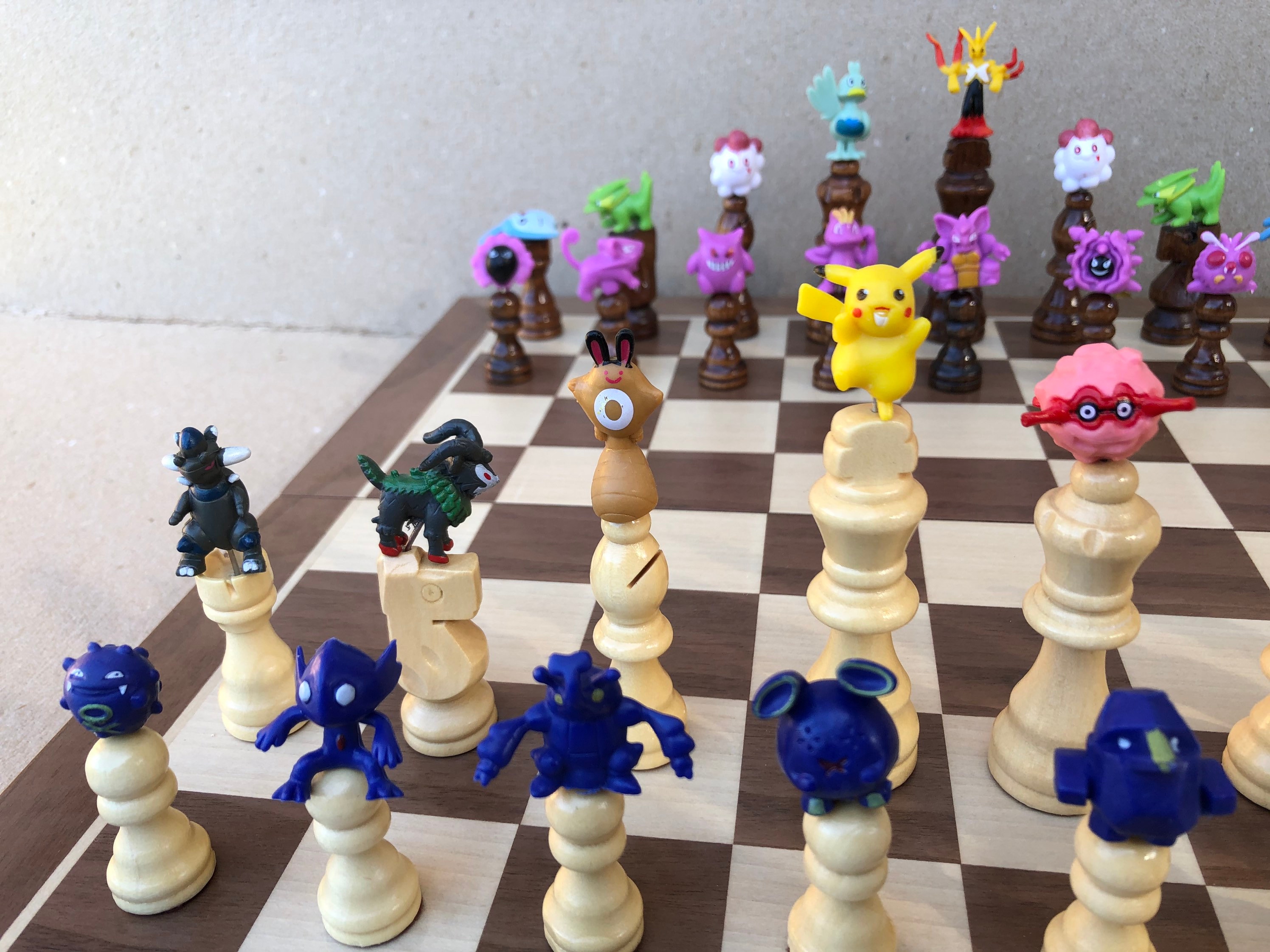Pokemon Chess Set Blue Purple - Etsy