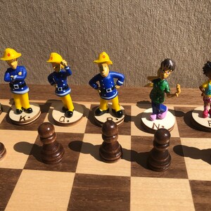 Fireman Sam Chess Set - Etsy