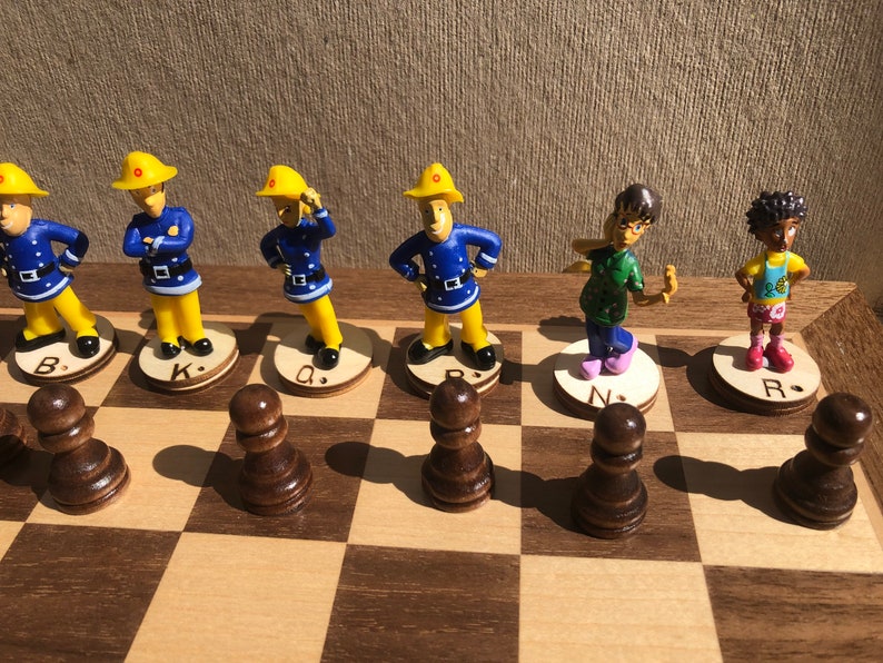 Fireman Sam Chess Set - Etsy