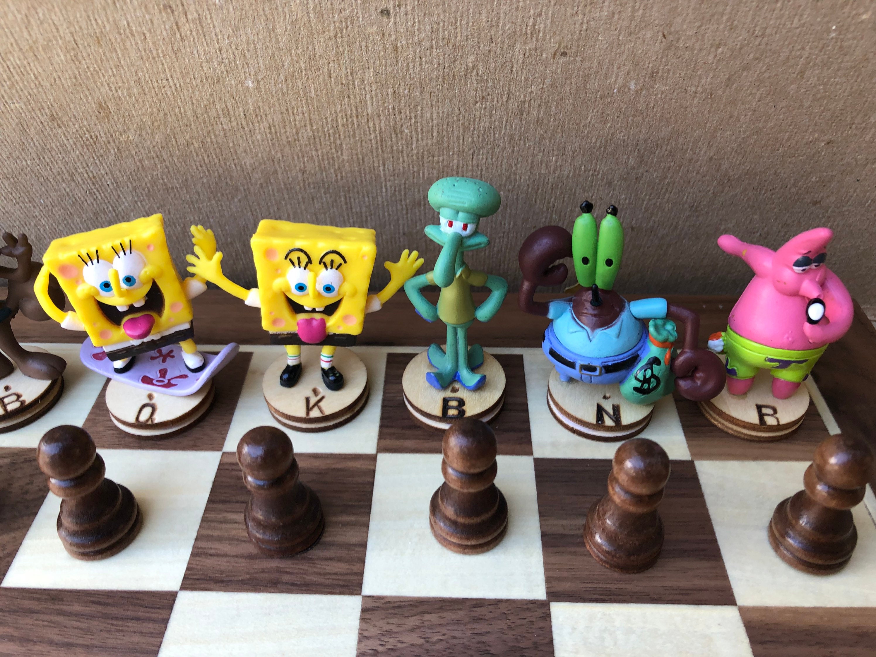 Sponge Bob Chess Set - Etsy