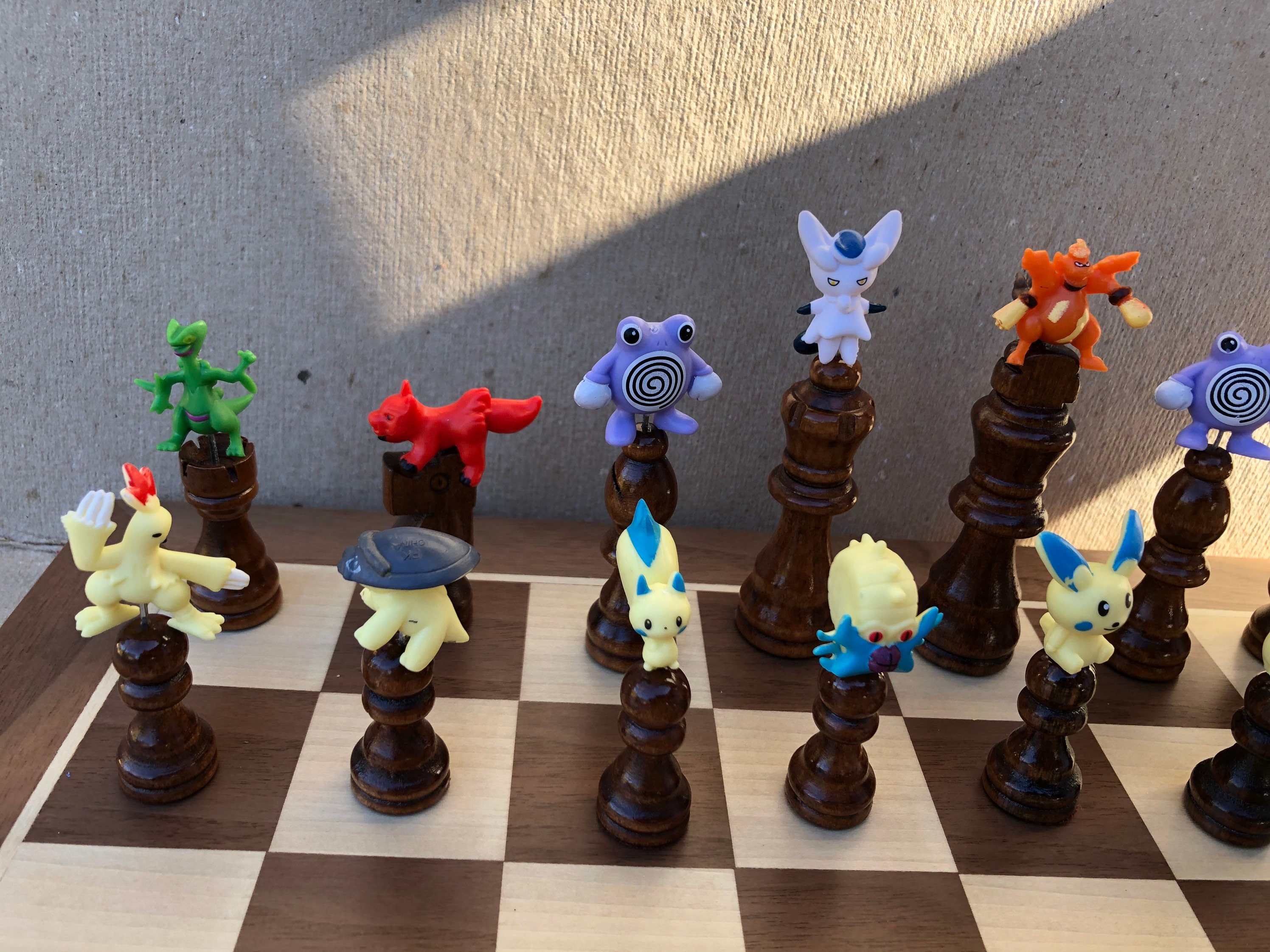 Pokemon chess set | Etsy