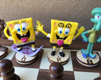 Spongebob Chess Board - Etsy