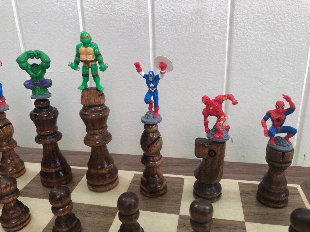 Action Hero Chess Set - Etsy