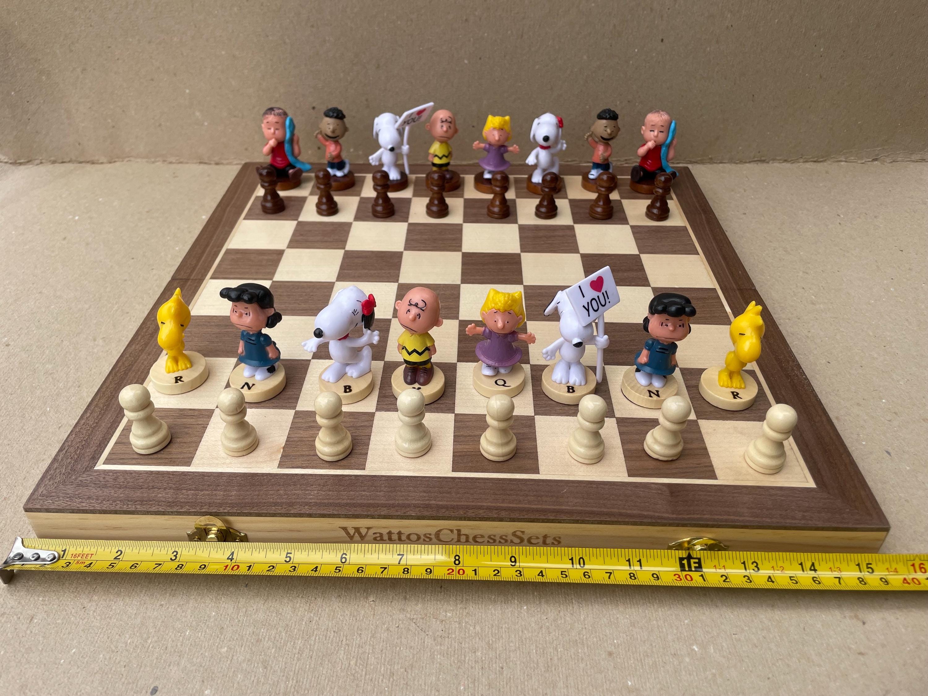 Charlie Brown Sally and Snoop Chess Set - Etsy