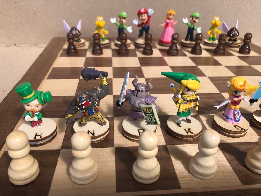2 Zelda V Mario Chess Set - Etsy