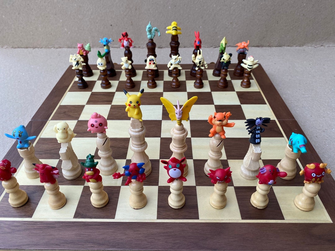 Pokemon Chess Set - Red Cream - Etsy