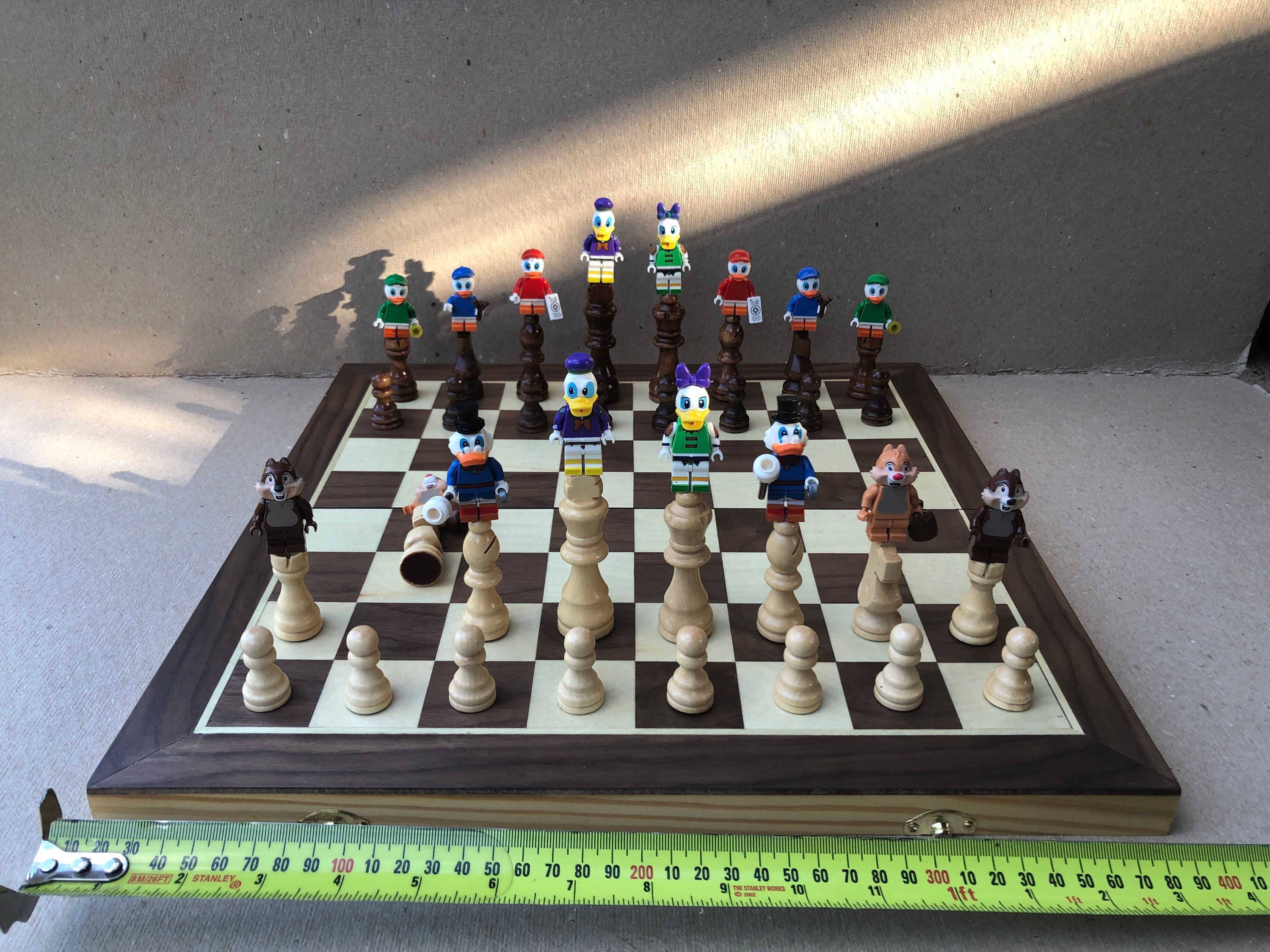 Donald Duck Block Chess Set - Etsy