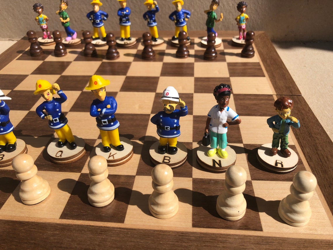 Fireman Sam Chess Set - Etsy