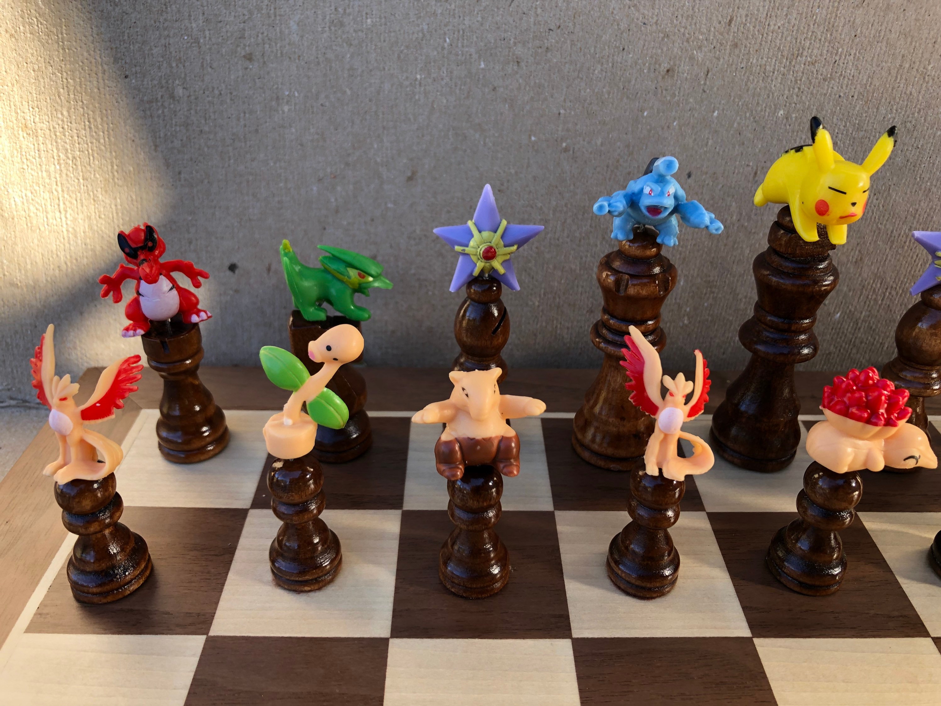 Pokemon chess set | Etsy