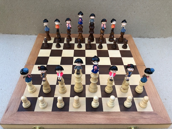 Magnetic Chibi Maruko Chan chess set - glwec.in