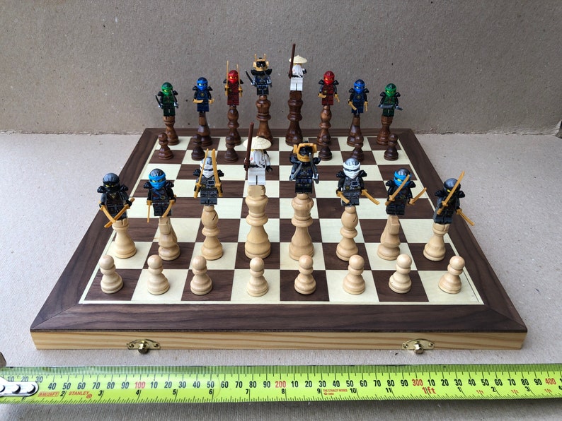 Ninja 4 Block Chess Set - Etsy