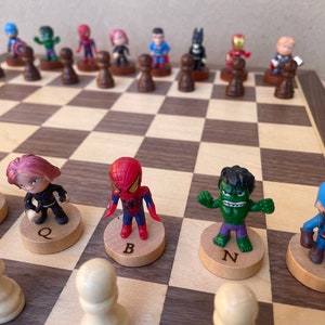 Super Hero Chess Set - Etsy