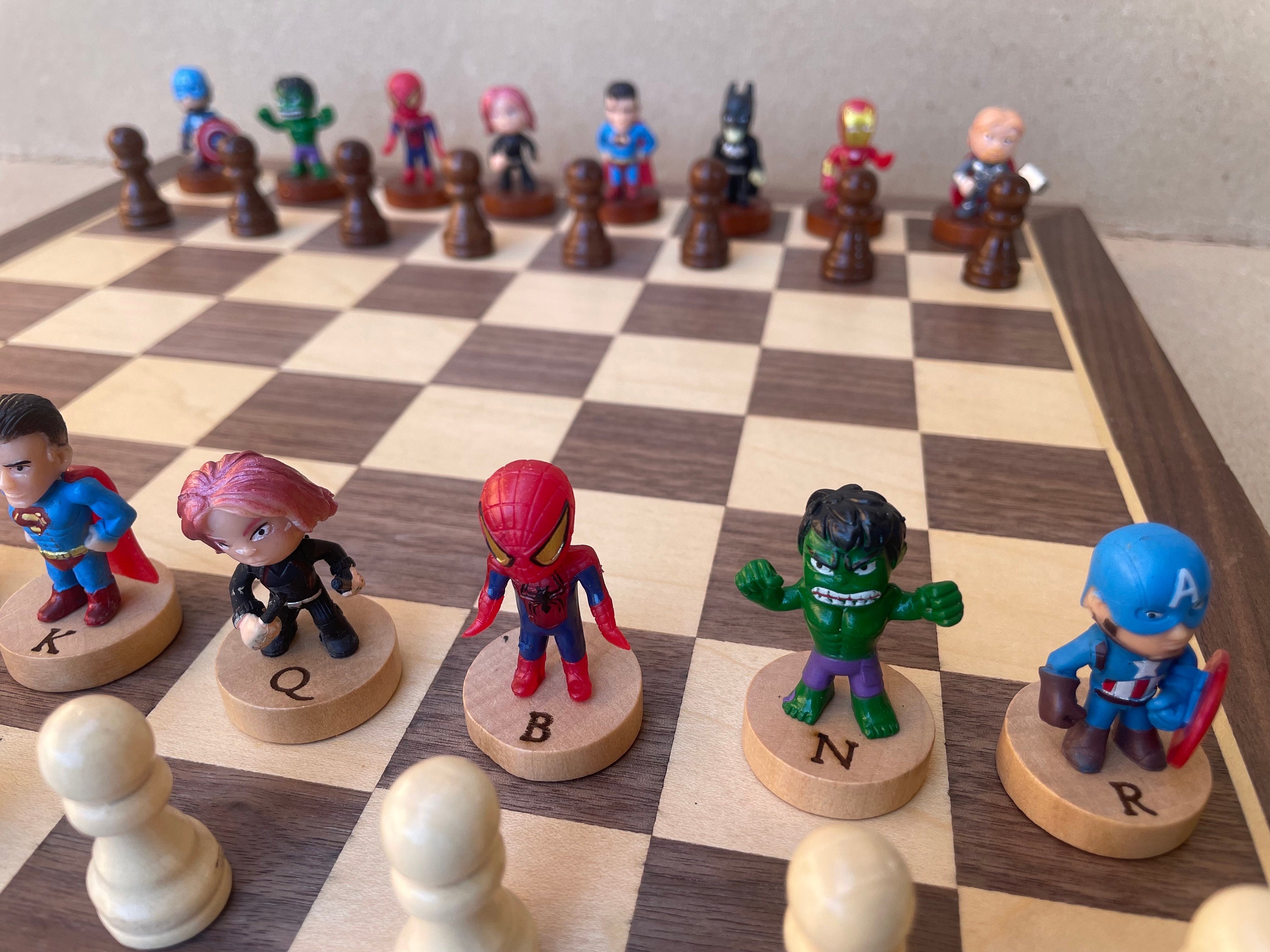 Super Hero Chess Set - Etsy