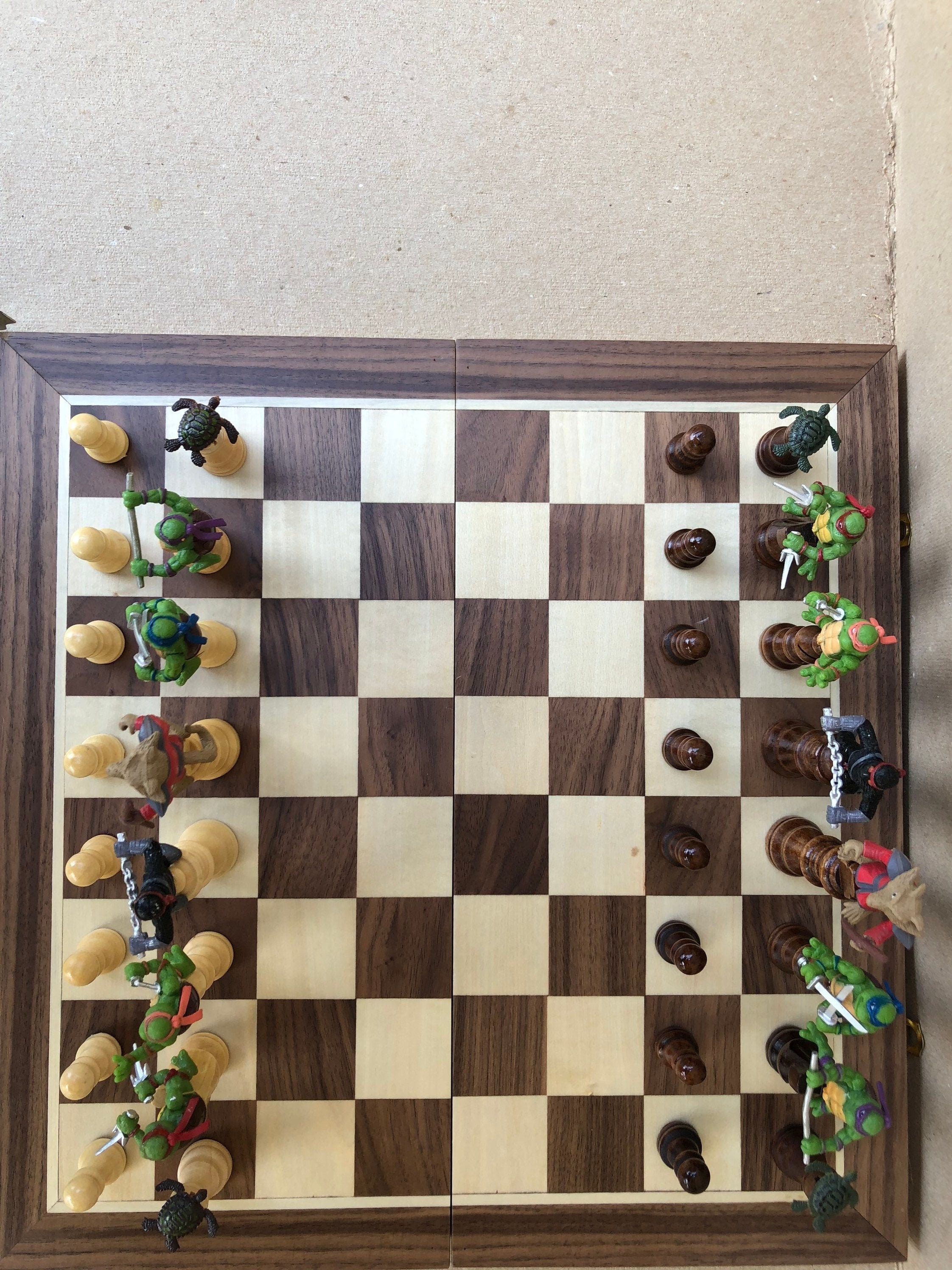 TMNT Chess Set - Etsy