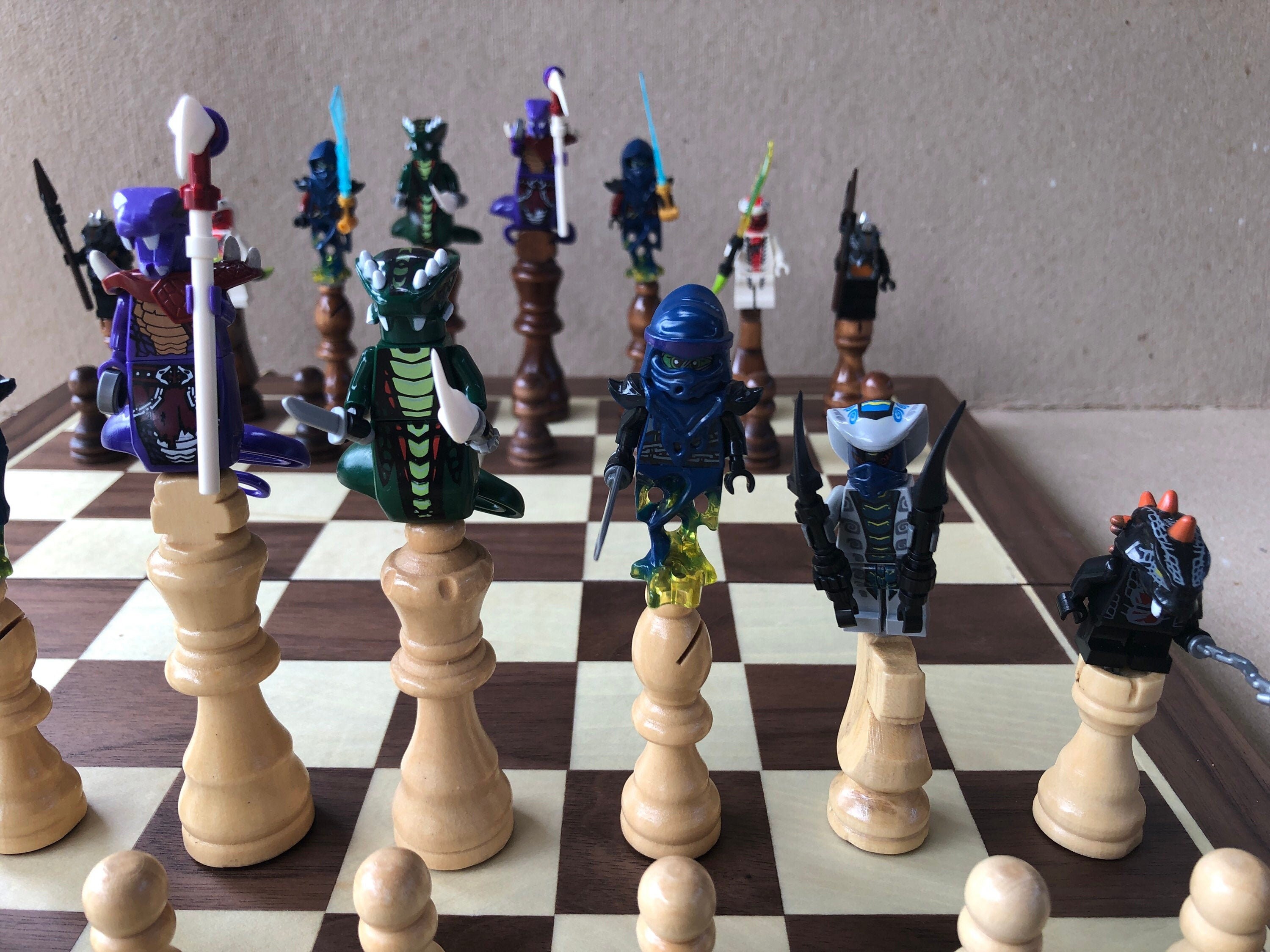 Ninja 3 Block Chess Set - Etsy