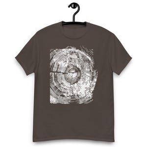Tree Rings Shirt, Nature Shirt, Enviromental Mens Tshirt, Fingerprint ...