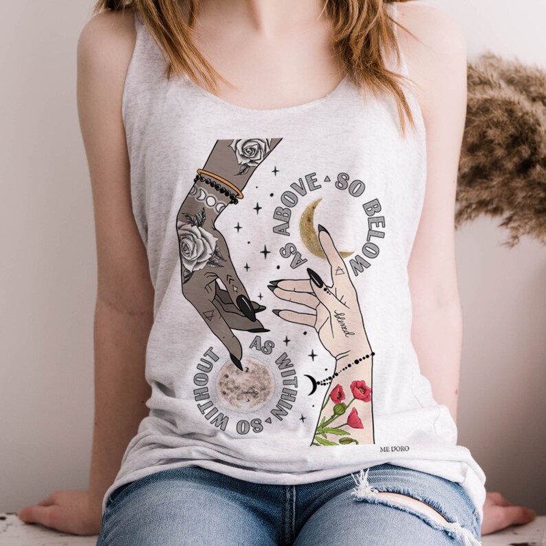 Fearless Powerful Tank Top Anatomical Heart Witchy Hand Tank - Etsy