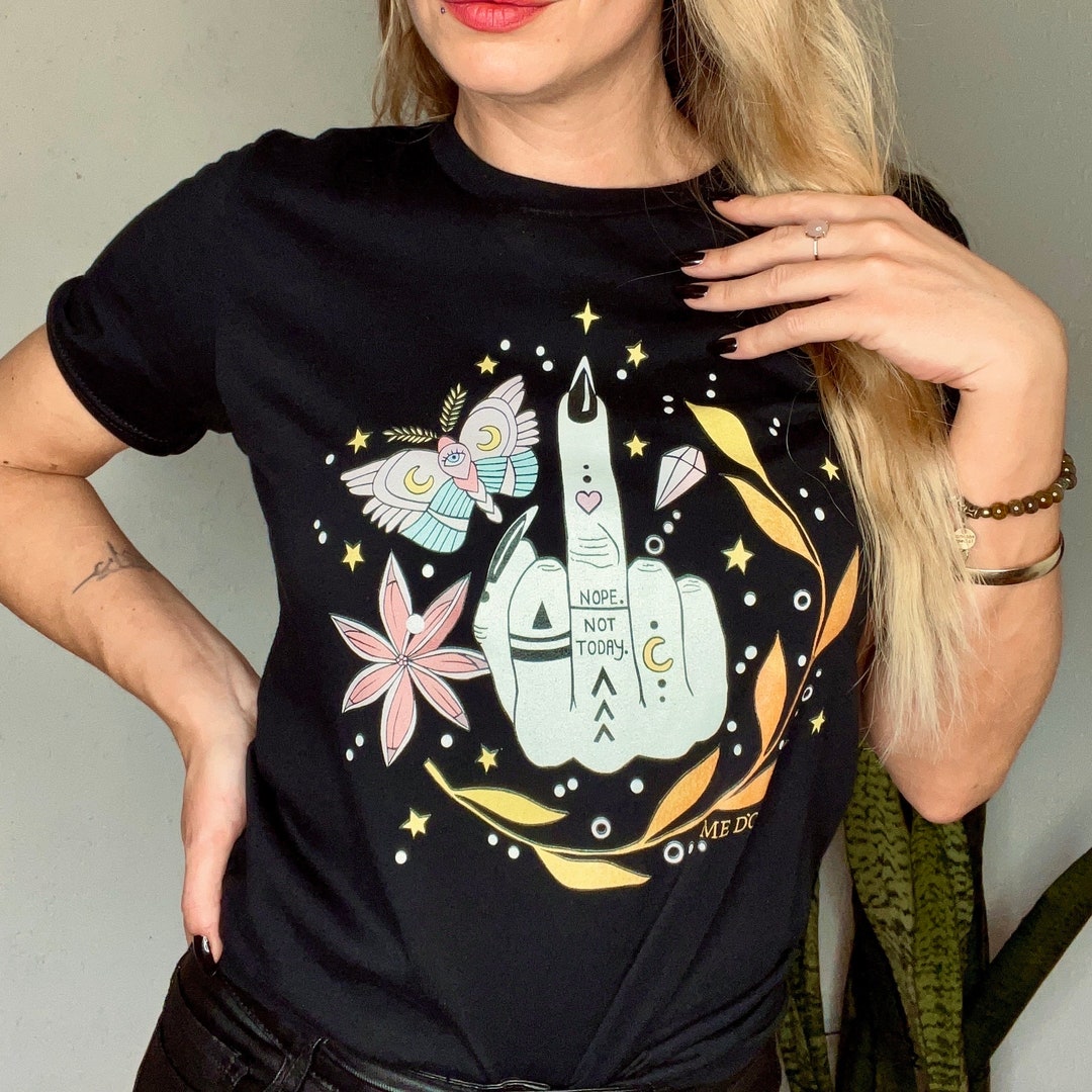 Witchy Shirt Witch Hand Crystal Tee Luna Moth Witch Clothing Witchy ...