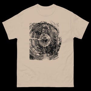 Tree Rings Shirt, Nature Shirt, Enviromental Mens Tshirt, Fingerprint ...