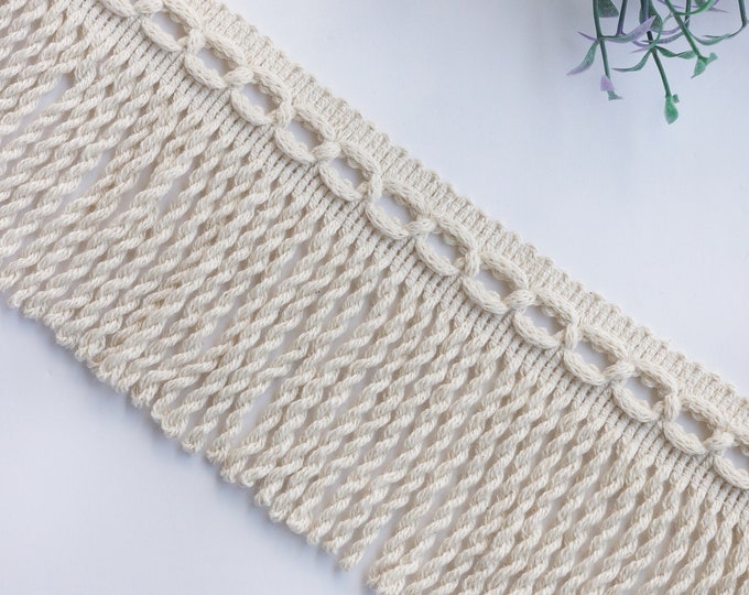 Cotton Fringe Trim 3.94 10cm Vintage Bullion Fringe - Etsy
