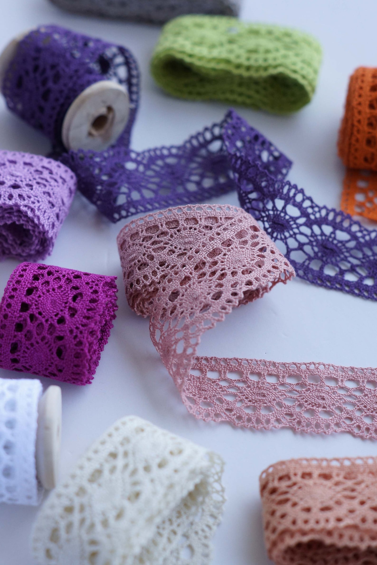 Wide Cotton Lace Trim by the Yard, 1.18
