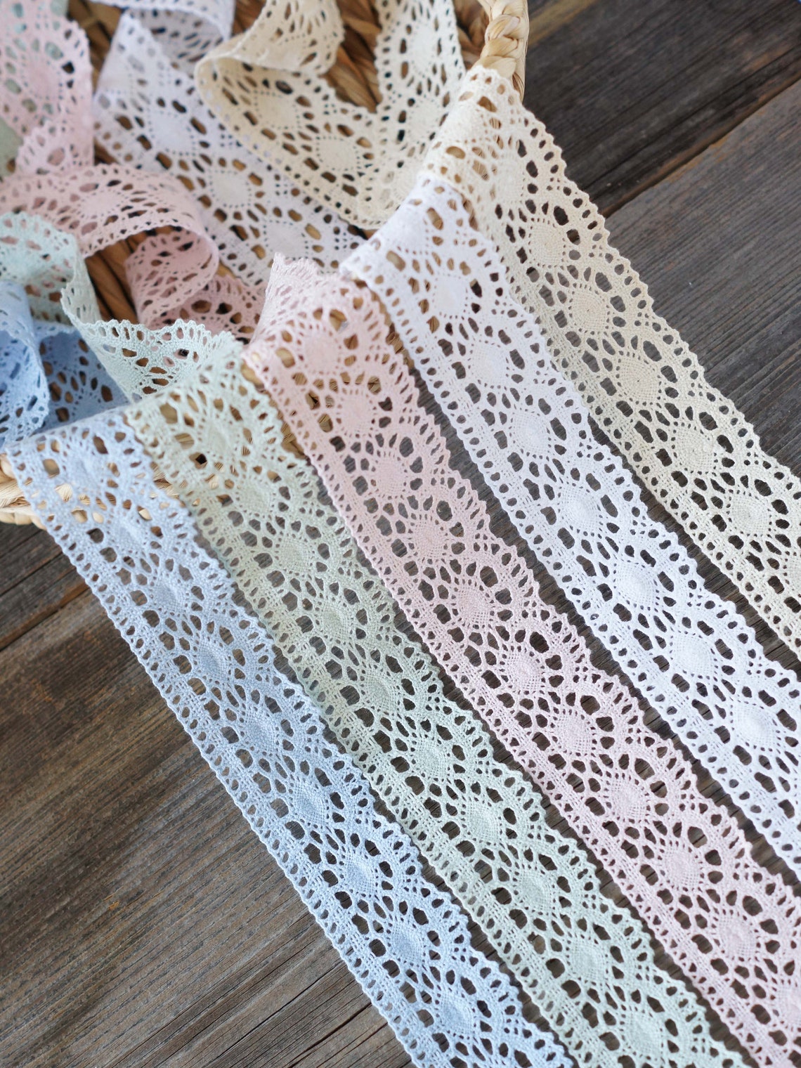 Cotton Crochet Lace Trim by the Yard 1.57 4 Cm for | Etsy