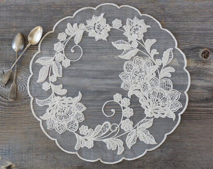Cotton Lace Doilies Placemat Table Runner Coaster White - Etsy