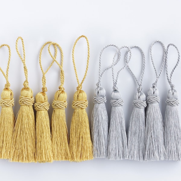 Metallic Tassels - Etsy