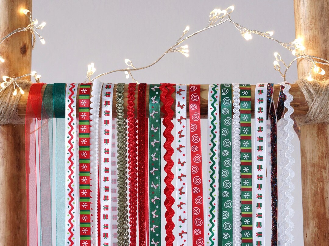 Christmas Mix Ribbon Set, 20 Styles 60 Yards New Year Patterned Ribbon ...