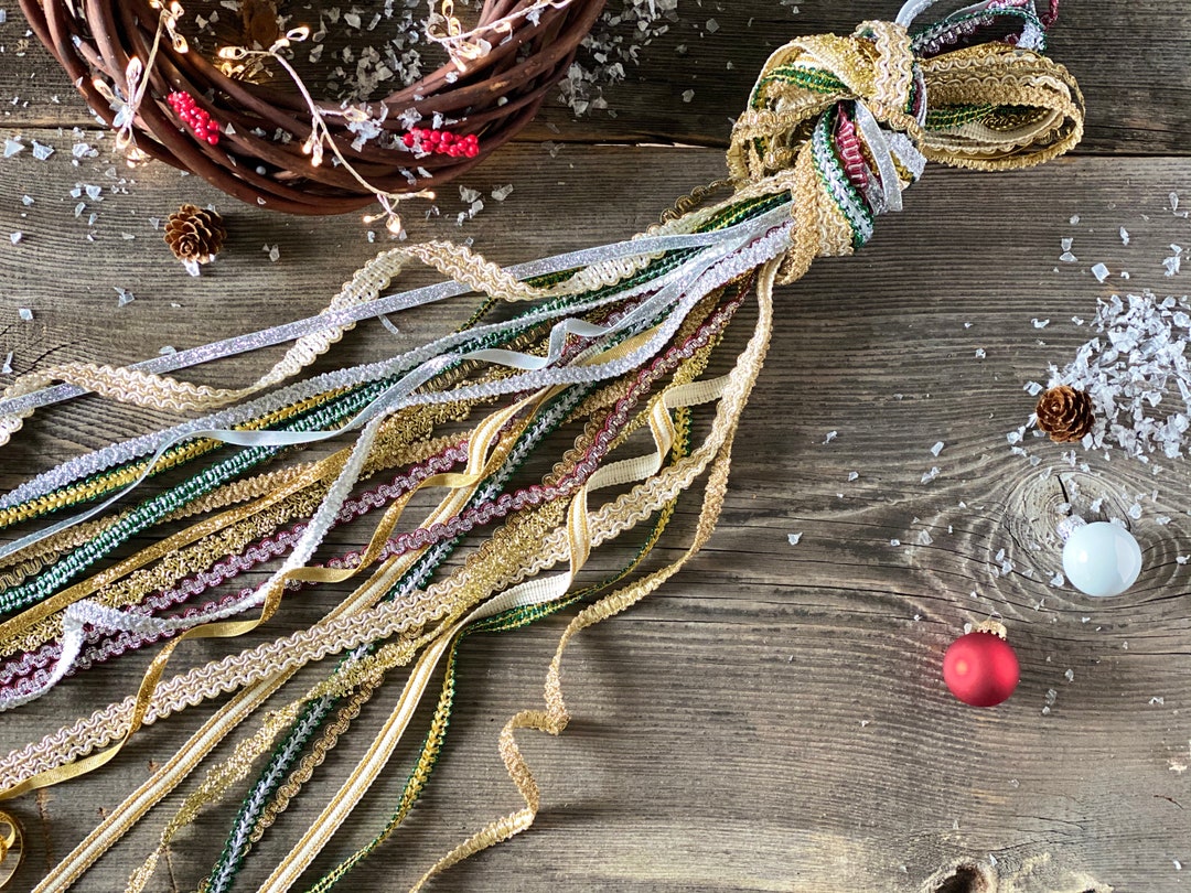 Christmas Mix Trim Set, Glitter New Year Ribbon Trimmings, 11 Styles 33 ...