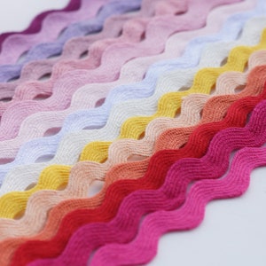 3/4" Cotton Zic Zac Trim, by the Yard, 0.70" (1.8cm) Jumbo Rick Rack ...