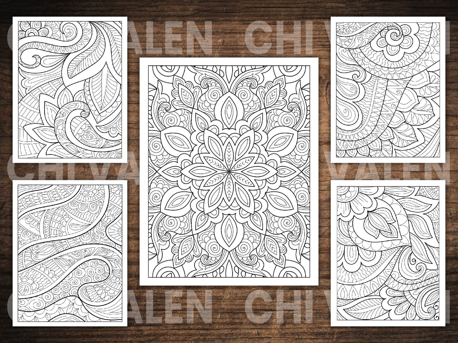 Mindfulness Patterns Coloring Pages Fantasy Coloring Page - Etsy