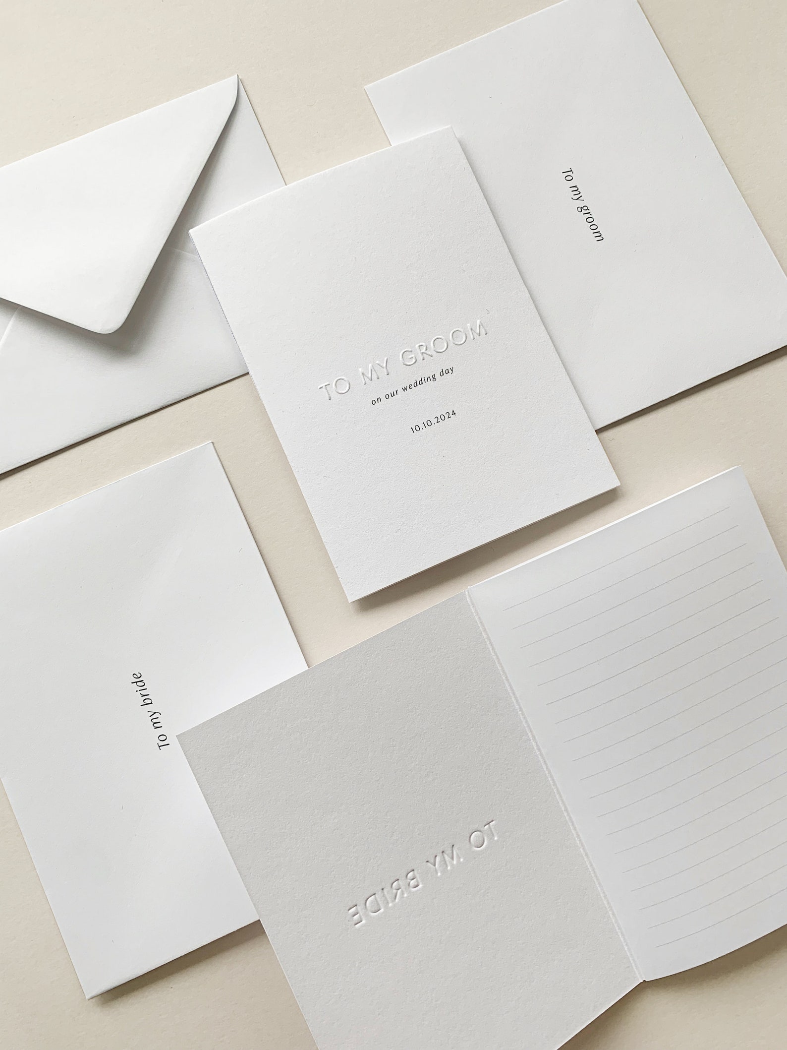 Personalized Love Letter | to My Bride/groom on Our Wedding Day Letters ...