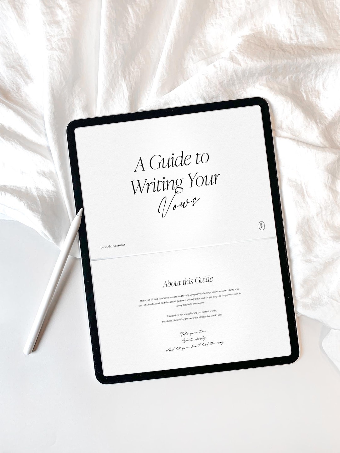 Printable Wedding Vow Writing Guide | Vow Prompts and Workbook ...