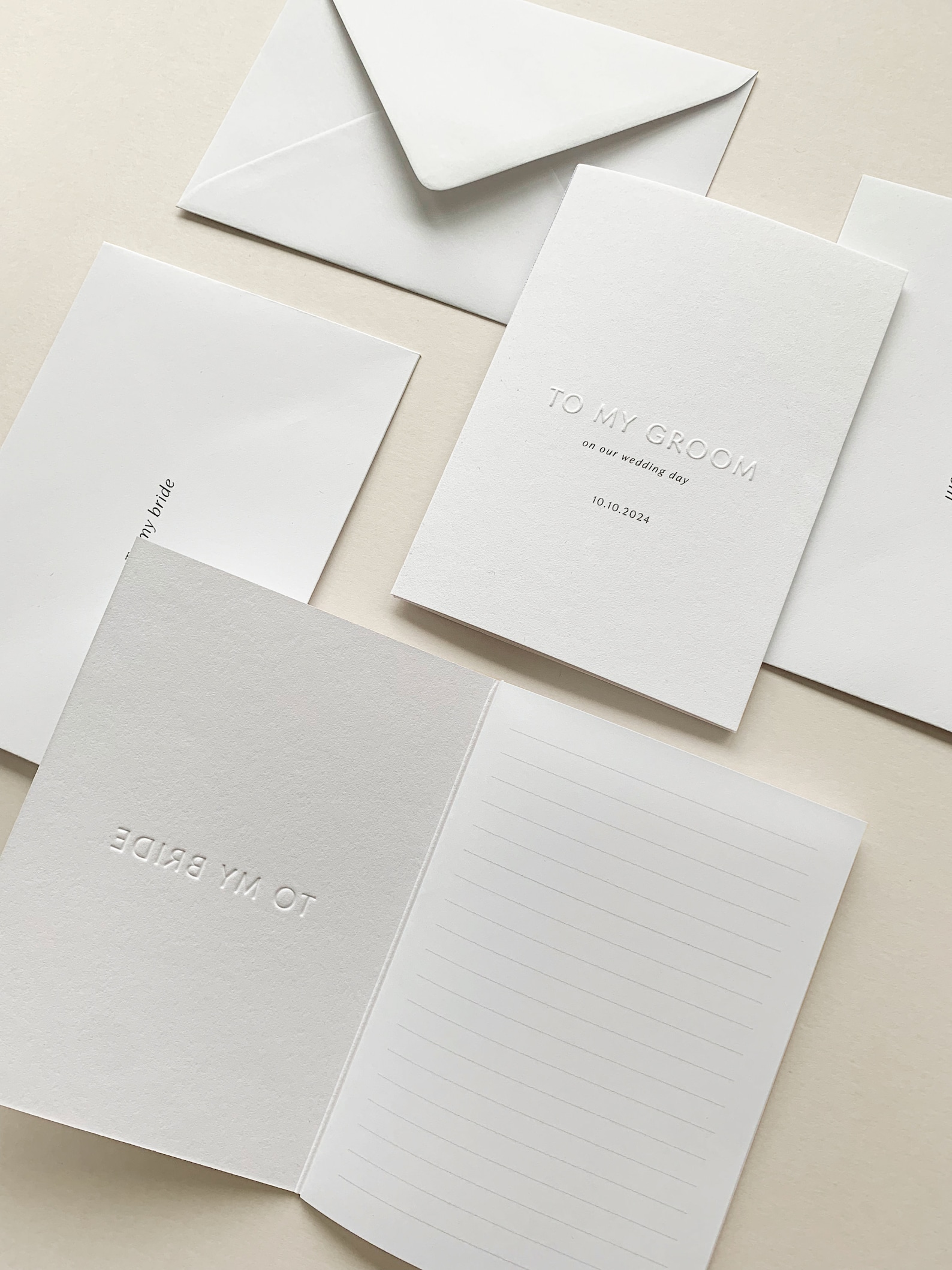 Personalized Love Letter | to My Bride/groom on Our Wedding Day Letters ...