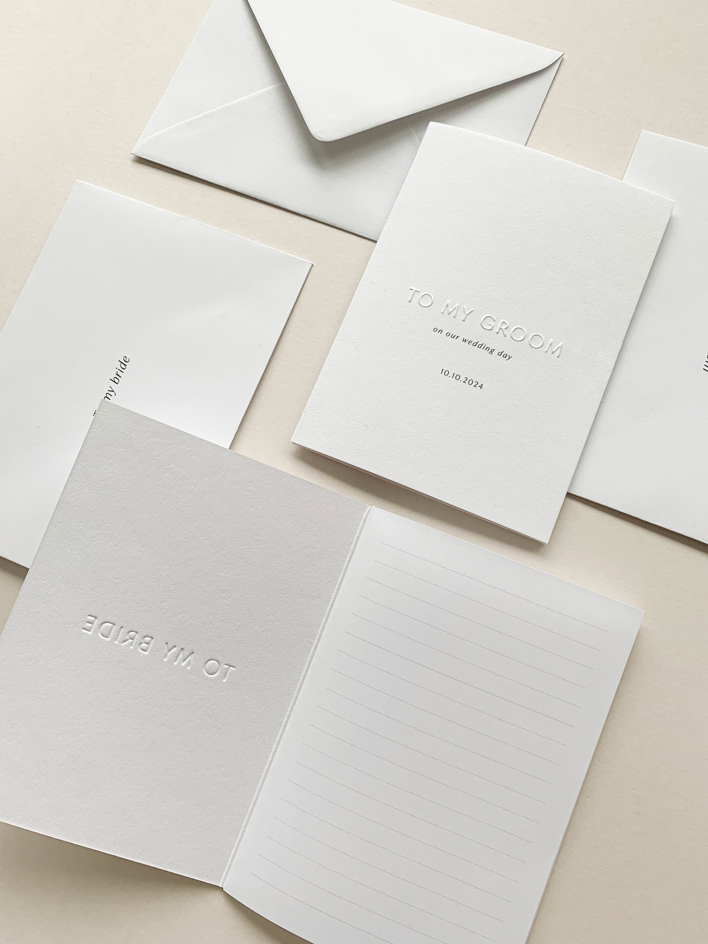 Personalized Love Letter | to My Bride/groom on Our Wedding Day Letters ...